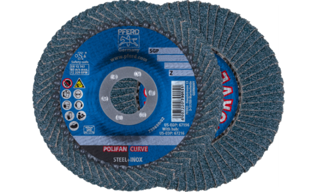 Disques à lamelles Performance POLIFAN Z SGP Curve Steelox - PFERD | TPS – Tout pour la soudure